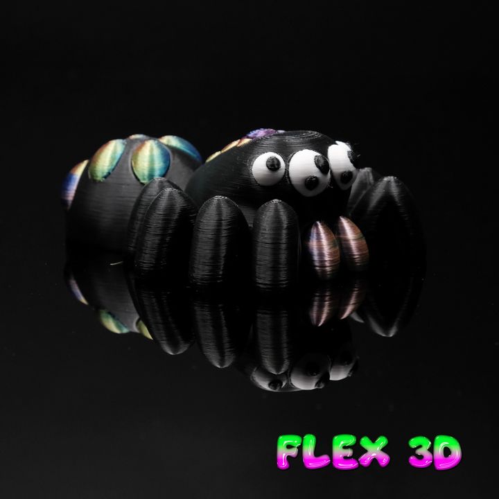3D Printable Flex 3D Spooder Chunky and Web Egg by Flex 3D